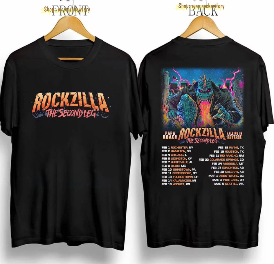 Rockzilla The Second Leg Tour 2023 Shirt sold by Rick Grassey cima ...