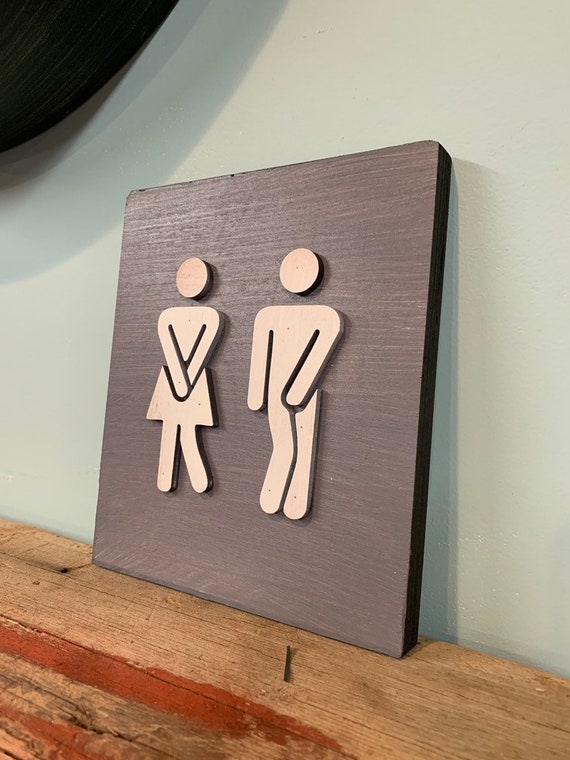 Restroom Sign Funny | Etsy
