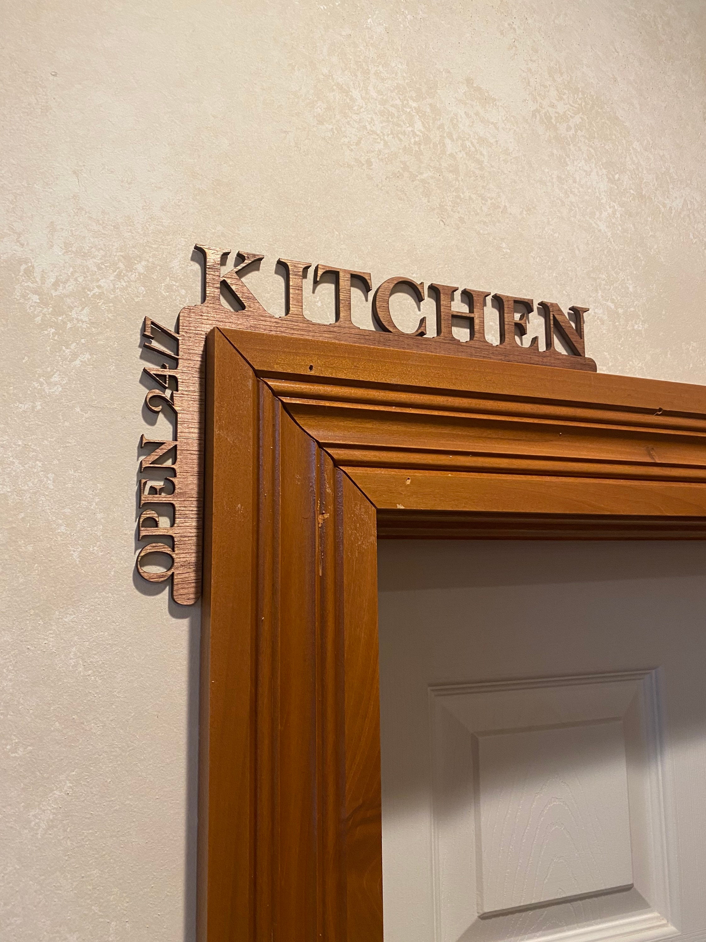 Personalized Door Frame Topper Rental Home Custom Room Signs | Etsy