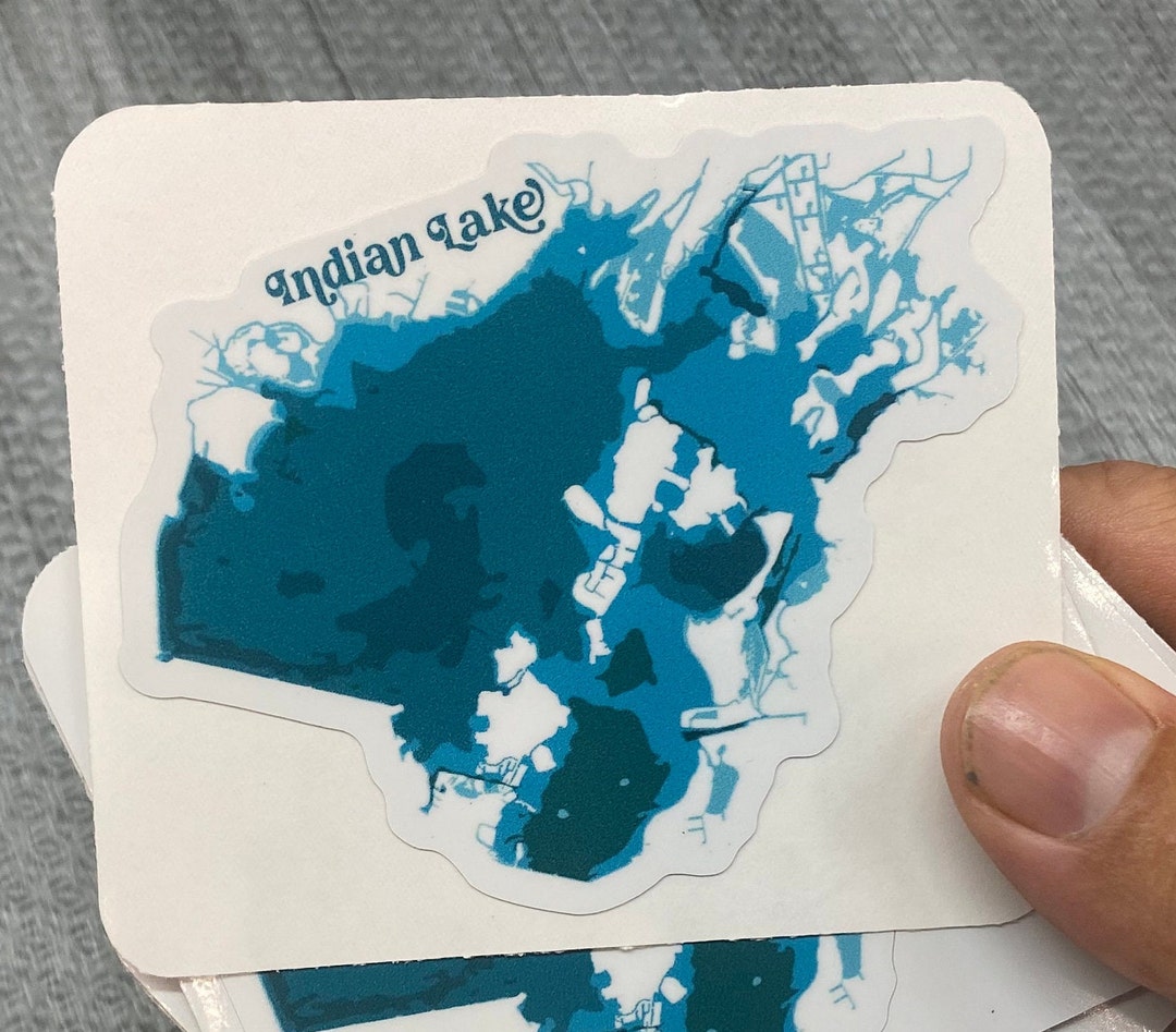 Indian Lake Sticker Lake Life Indian Lake Gifts Lake Decor Indian Lake ...