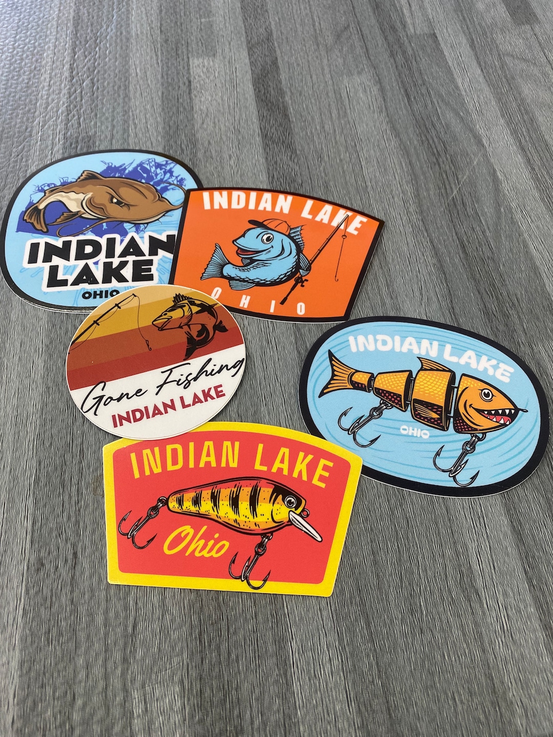 Indian Lake Fishing - Sticker - Lake Life - Indian Lake Gifts - Lake ...