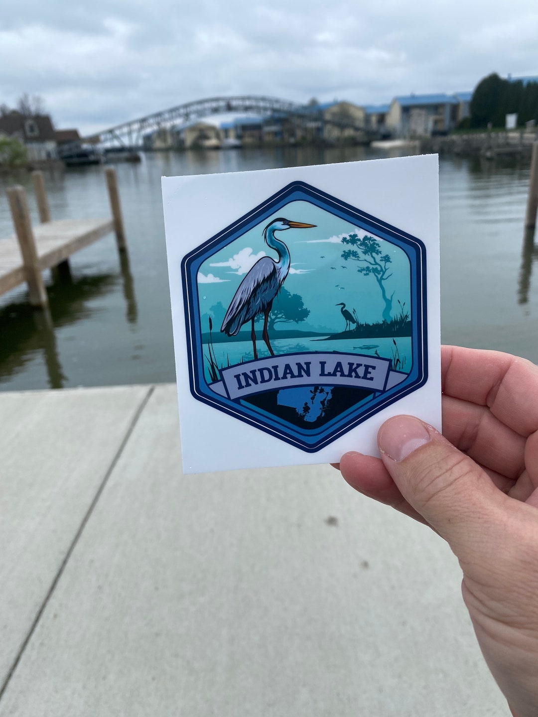 Indian Lake - Sticker - Lake Life - Indian Lake Gifts - Lake Decor ...