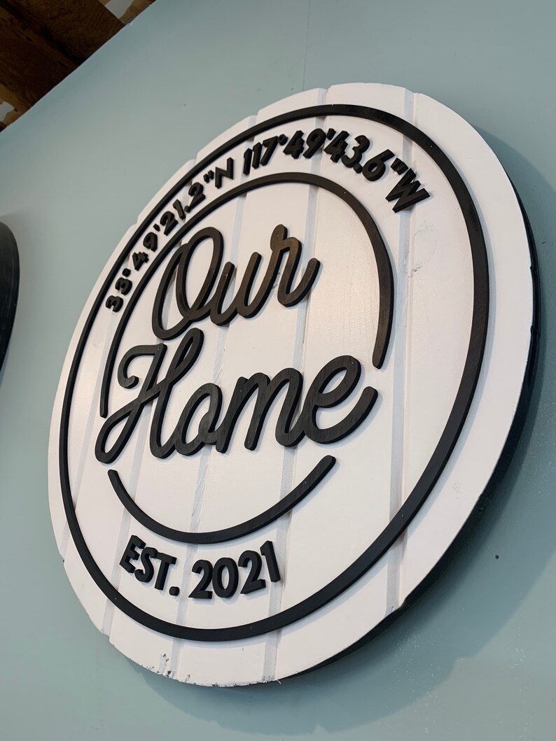 Lake House Welcome Sign Custom Lake House Round Welcome To | Etsy