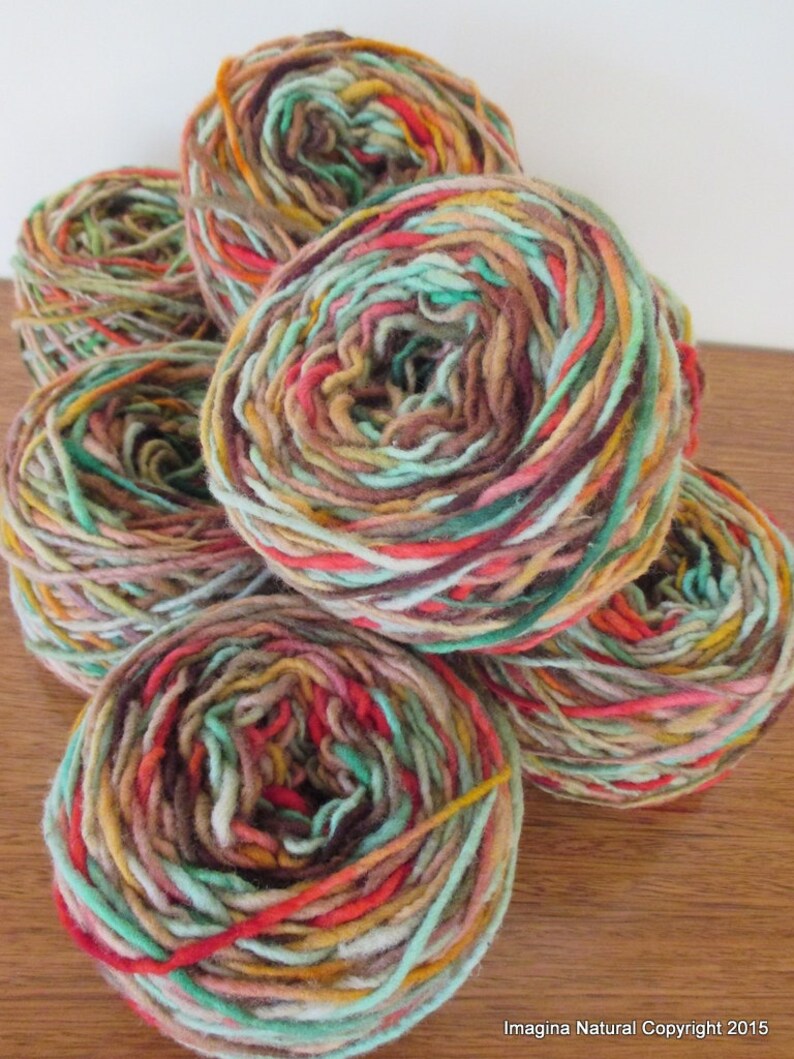 Pick Your Colours & We Make It for You - Handspun Hand Dyed Yarn Pure ...
