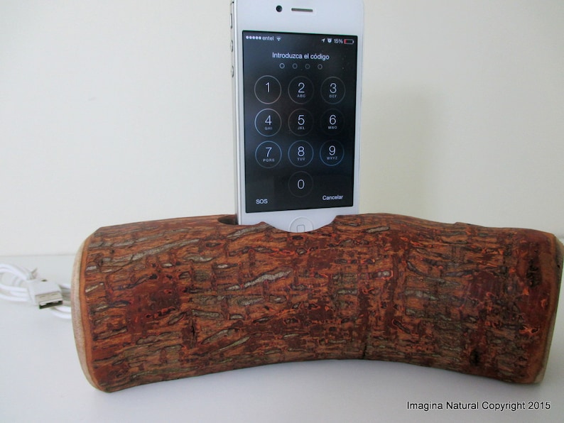 Avocado Wood Handmade Phone Dock Stand Wooden Phone Docking Station ...