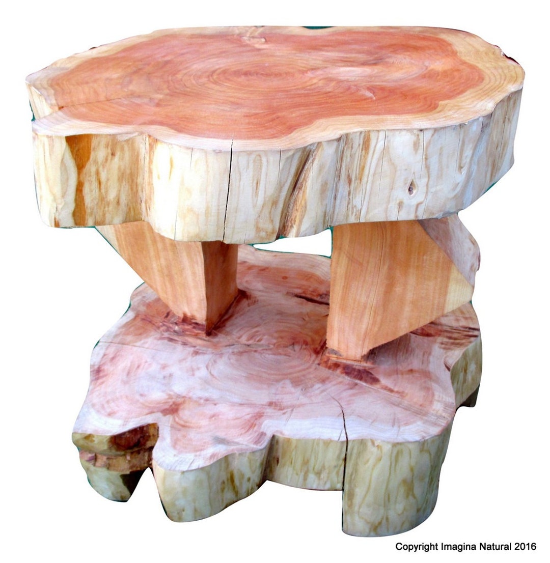 Double Level Cypress Tree Trunk Handmade Coffee Table - Free Shipping ...