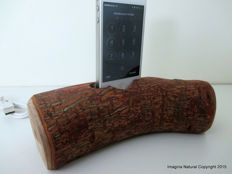 Avocado Wood Handmade Phone Dock Stand Wooden Phone Docking Station ...