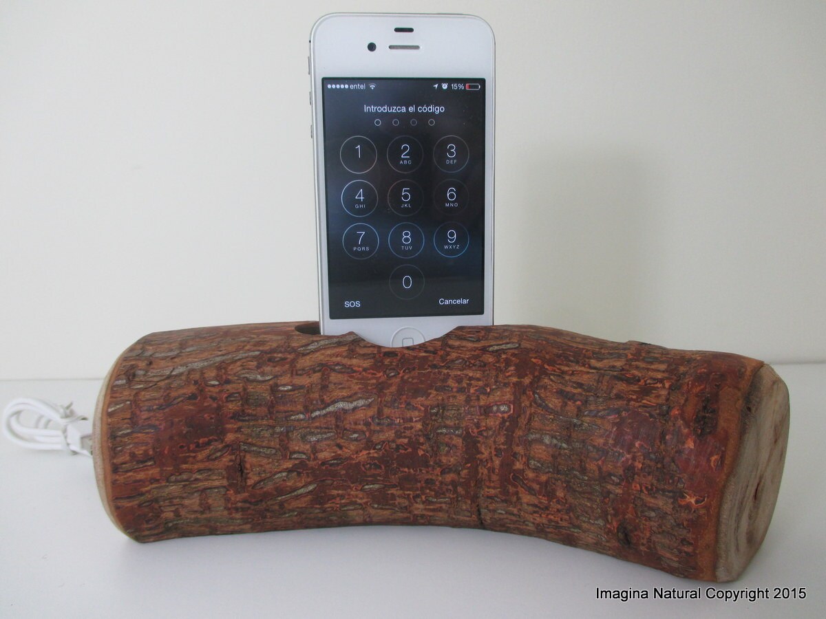 Avocado Wood Handmade Phone Dock Stand Wooden Phone Docking Station ...