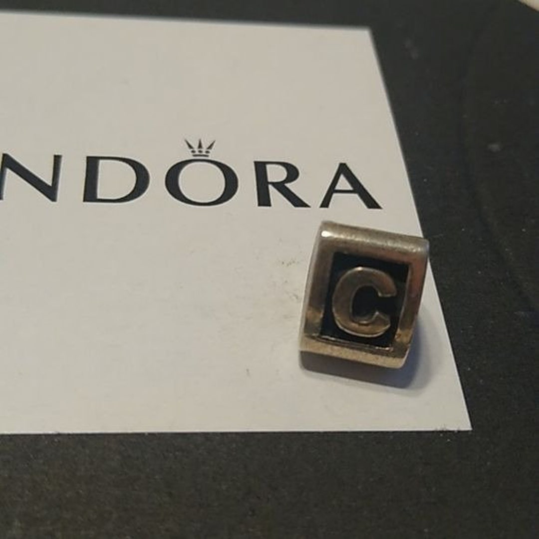 Pandora Initial C Triangular Letter Charm 925 ALE Retired 790323C - Etsy