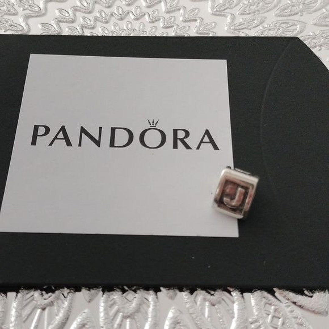 Pandora Letter J Alphabet Triangular Charm 925 Sterling Silver 790323J ...