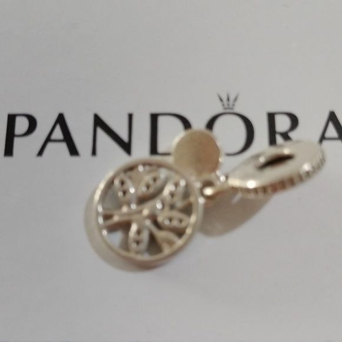 Pandora Sterling Silver + 14k Gold Family Heritage Tree Charm 791728cz ...