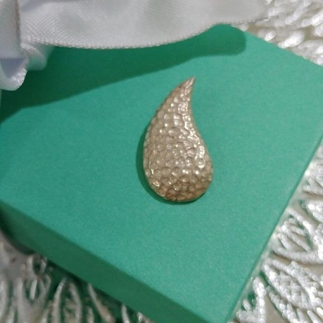Sterling Silver Textured Tear Drop Pendant With Hidden Bale 925 - Etsy