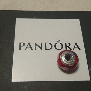 Pandora Red Murano With Pink Hearts Bead Charm 790658 ALE 925 - Etsy