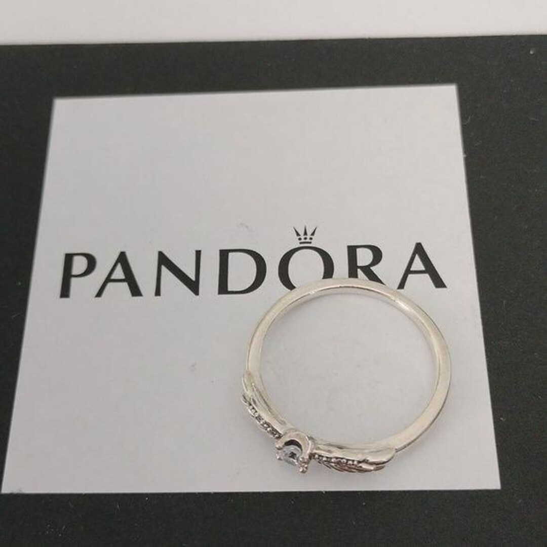 Pandora Sterling Silver Sparkling Angel Wing Stackable Ring 198500C01 ...