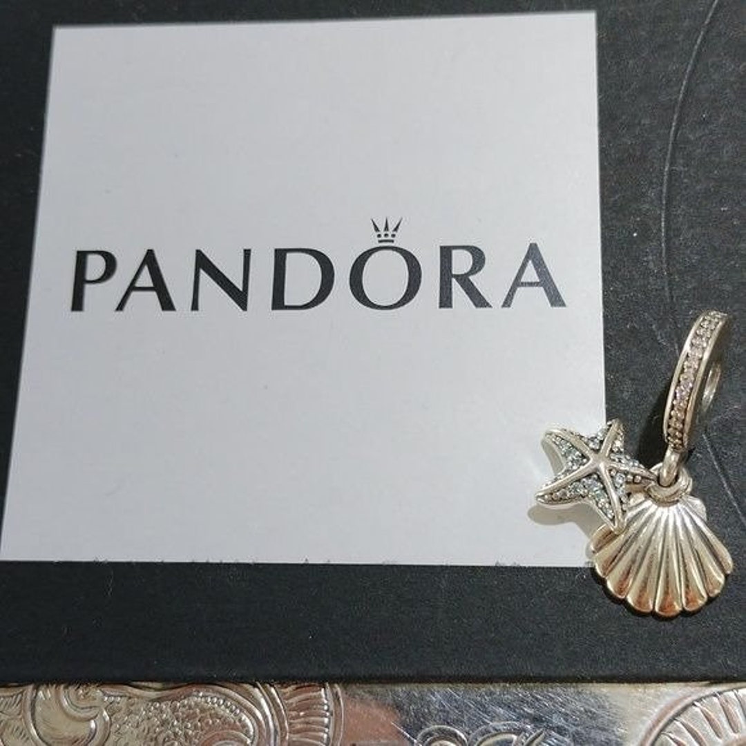 Pandora Sterling Silver Tropical Starfish and Seashell Dangle Charm ...
