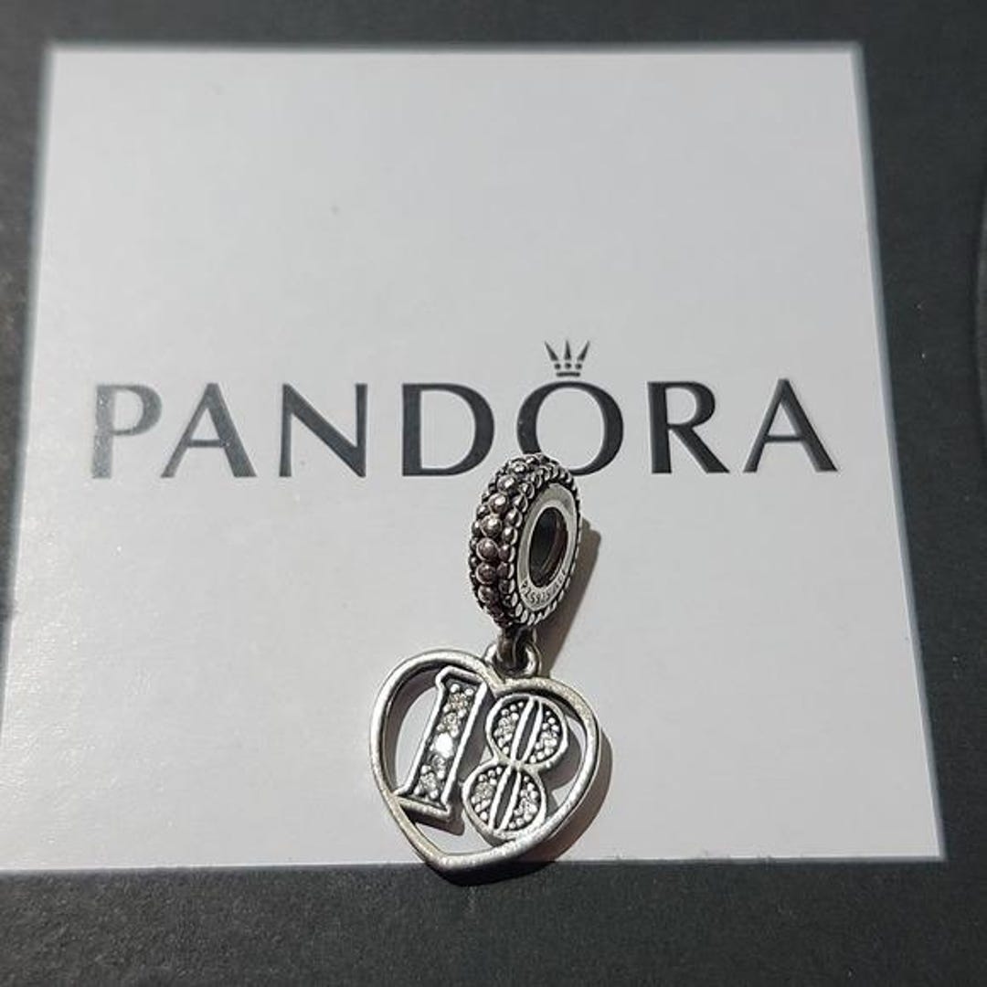 Pandora Sterling Silver 18 Years of Love Birthday Dangle Charm 797262cz ...