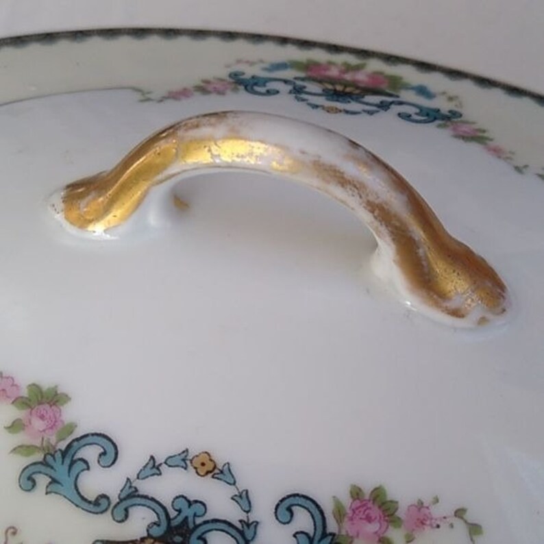 1920s Morimura Noritake China CALAIS Covered Gravy Boat W/ Attached ...