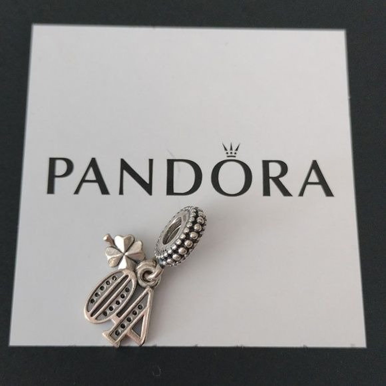 Pandora Sterling Silver 40 Years of Love Number Dangle Charm Zirconia ...