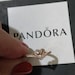 Pandora Rose Sparkling Wishbone Heart Ring W/ Clear Zirconia ...