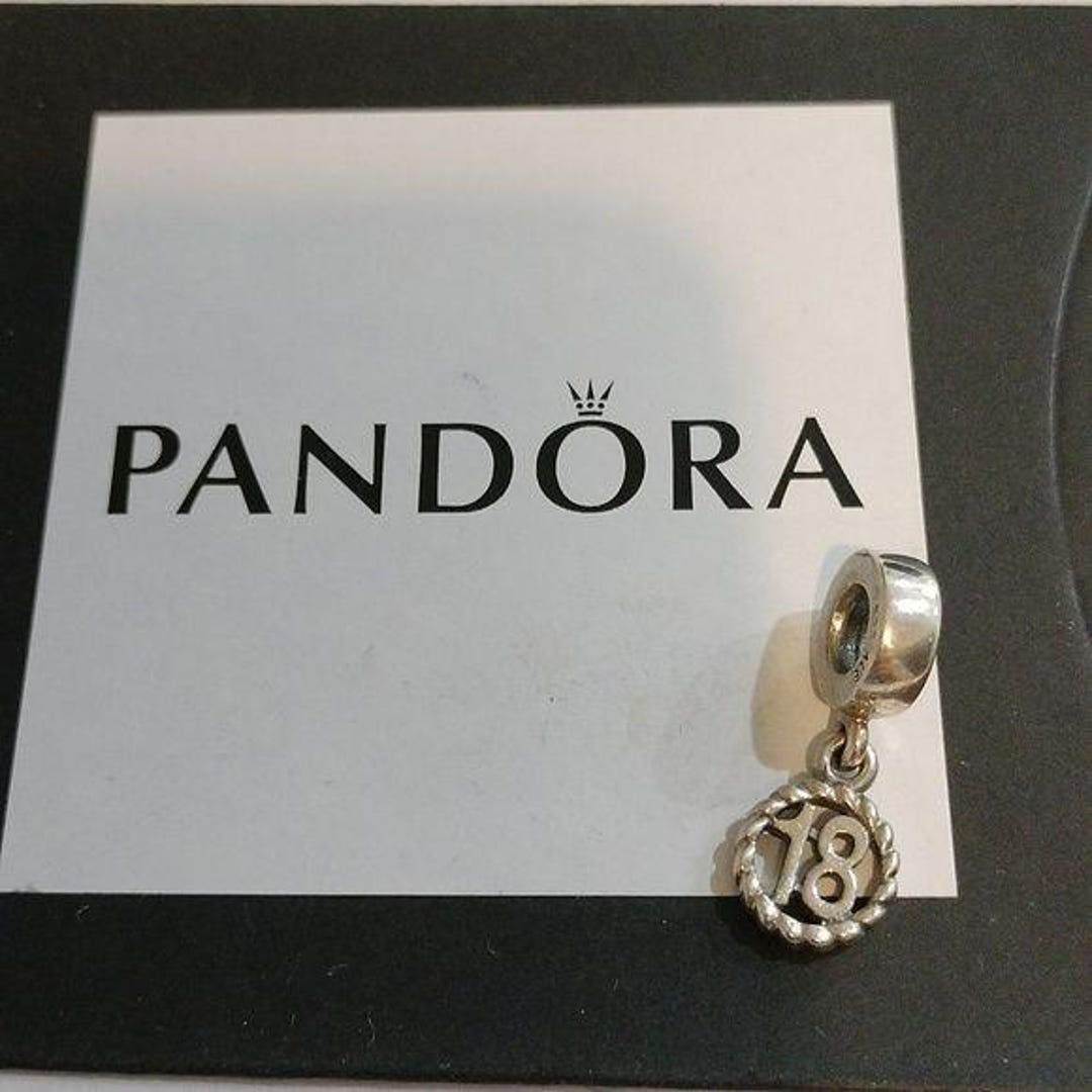 Pandora 18th Birthday Charm Sterling Silver 790495 - Etsy