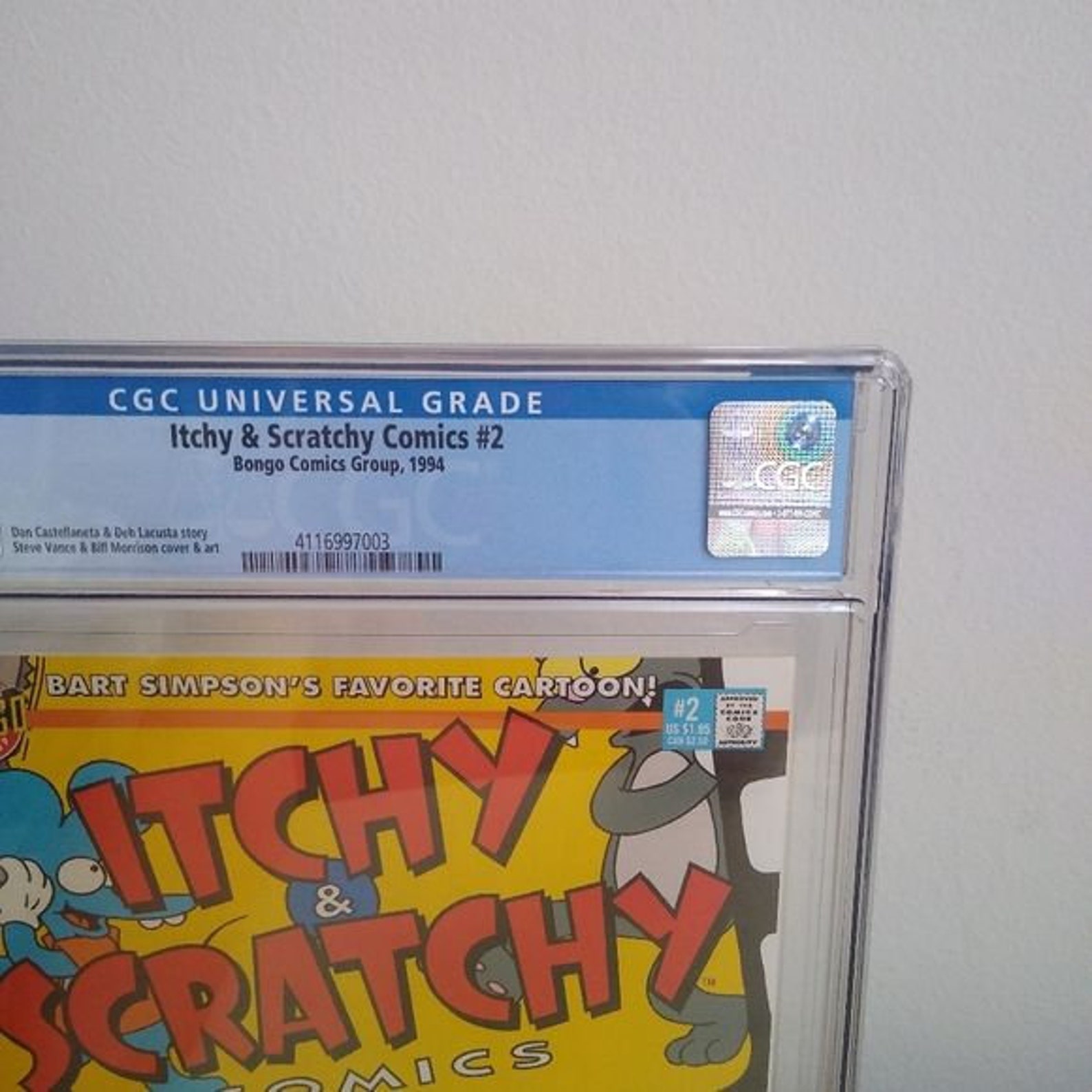 Bongo Group Comics Itchy & Scratchy #2 Bart's Favorite Cartoon 9.2 CGC ...