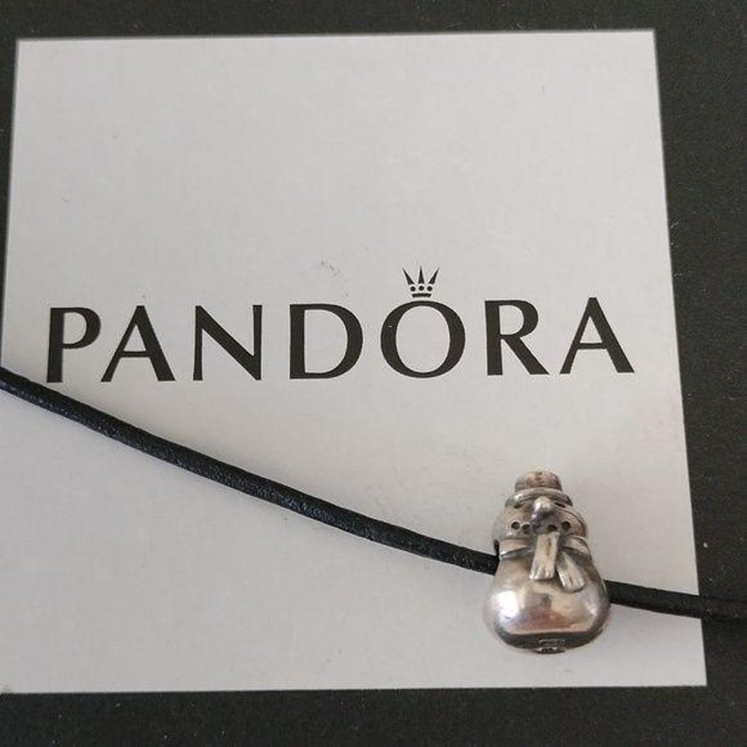 Pandora Sterling Silver Holiday Winter Snowman Charm 790374 - Etsy