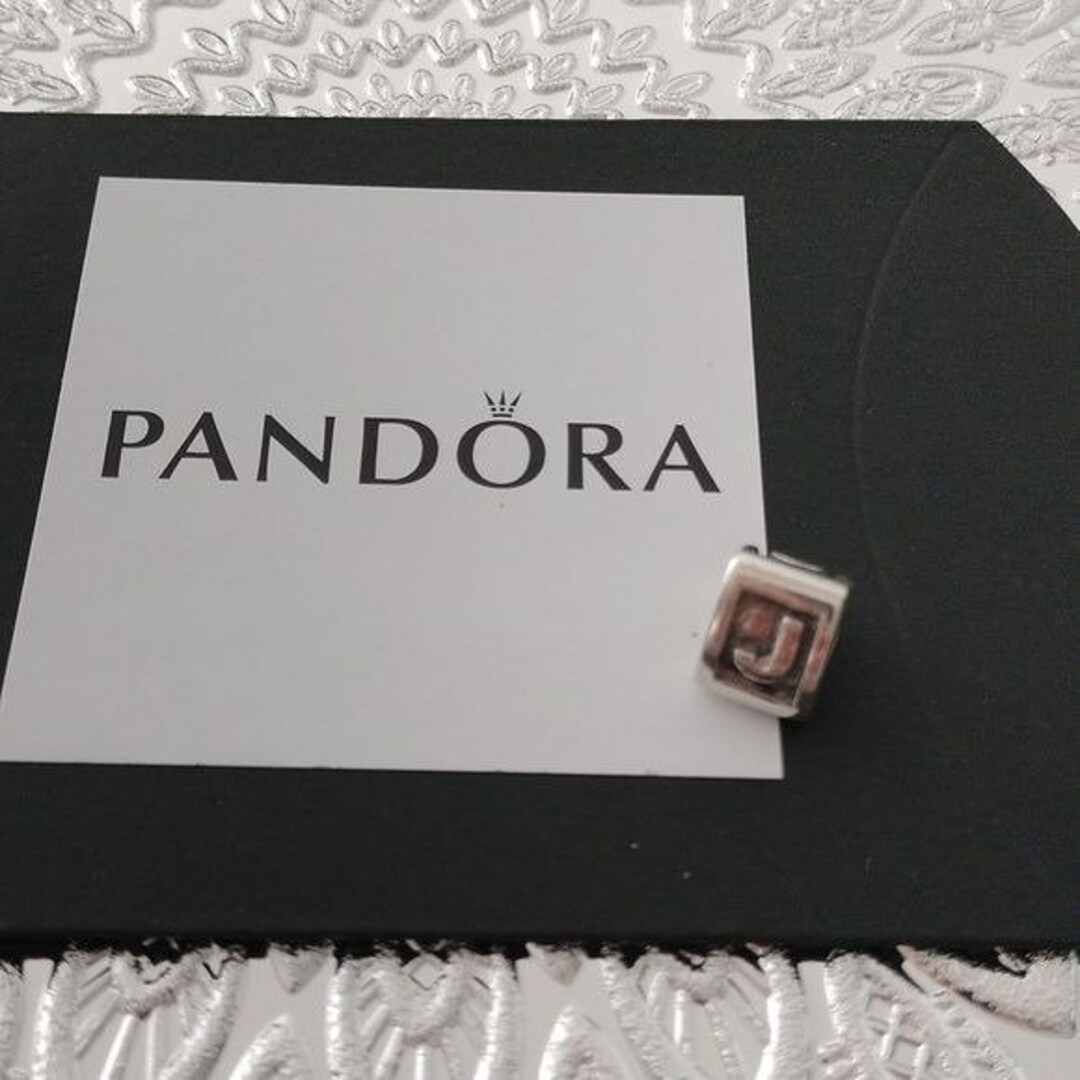Pandora Letter J Alphabet Triangular Charm 925 Sterling Silver - Etsy
