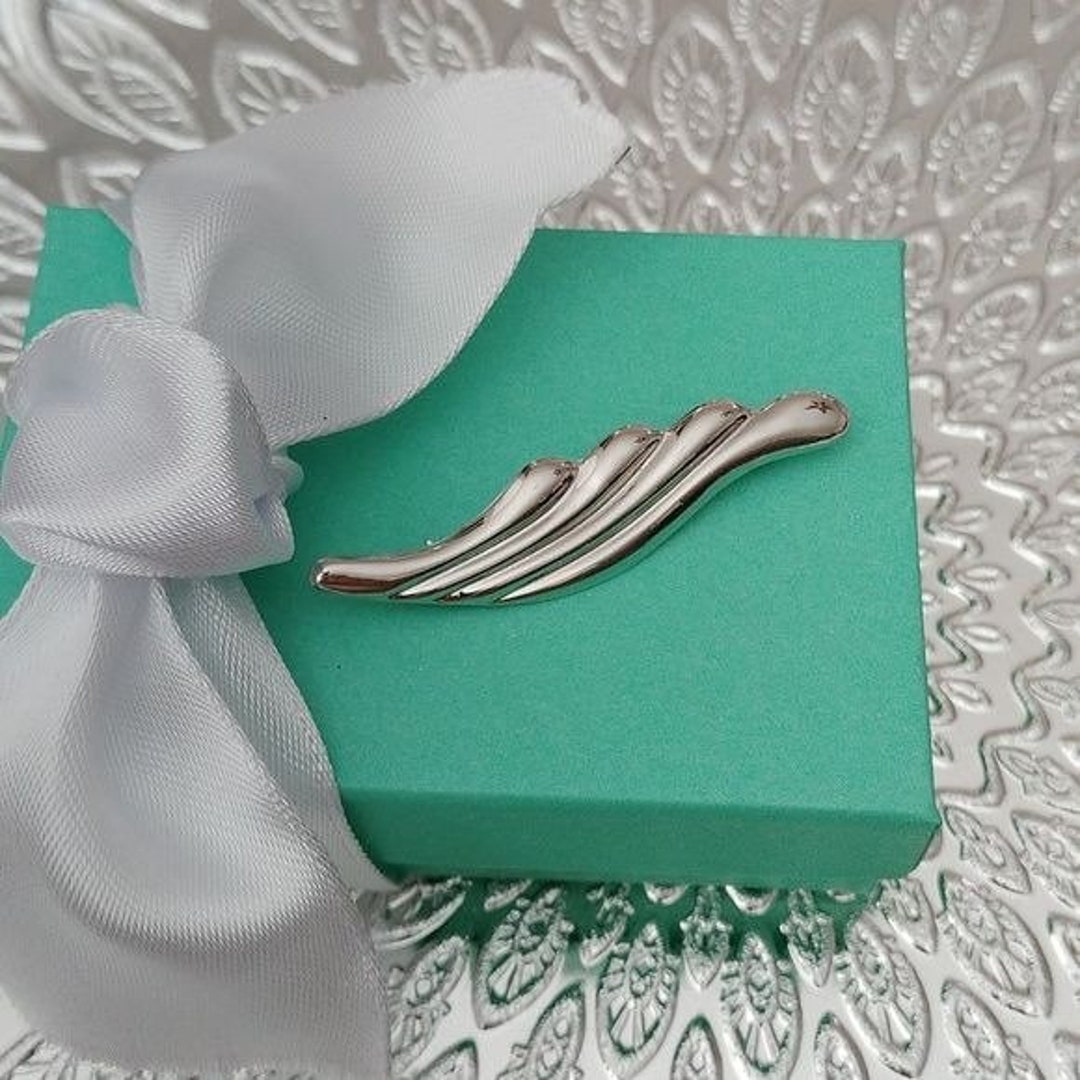 Vintage Sterling Silver Carla Modernist Feather Pin Brooch - Etsy