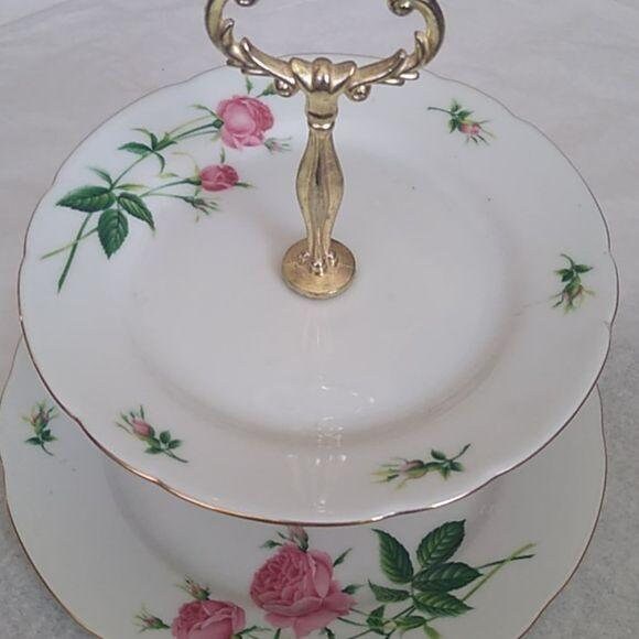 Christineholm Porcelain ROSE 2 Tier Tray - Etsy