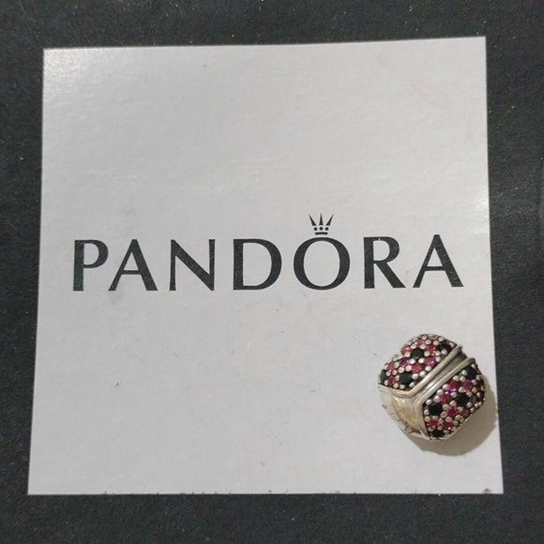 Pandora Sterling Silver Ladybug Animal Bead W/ Red and Black Zirconia ...