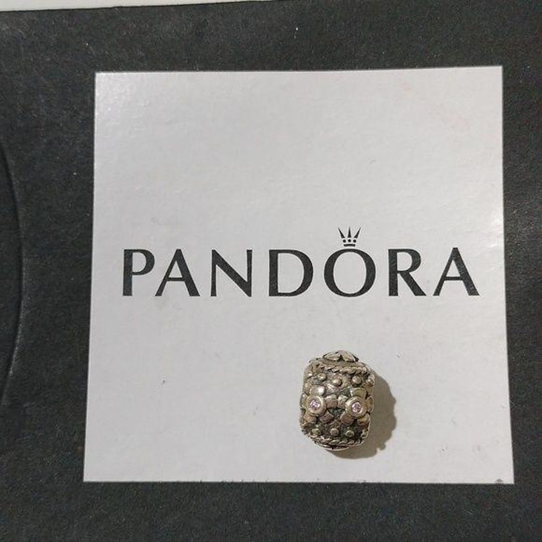 Pandora Retired Sterling Silver Decorative Easter Egg Bead With Pink CZ ...