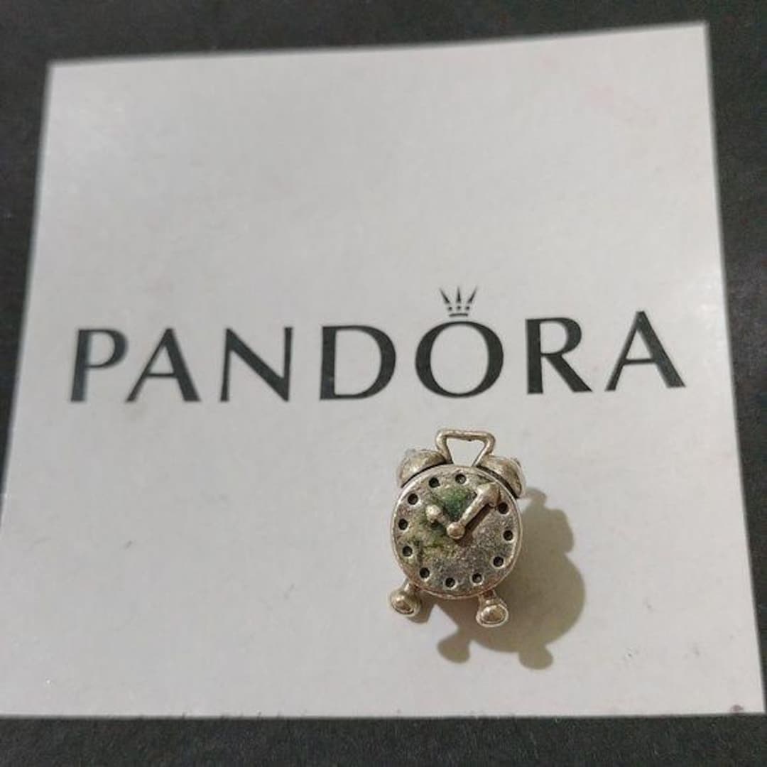 Pandora Retired Sterling Silver Clock Time Bead Charm - 790449 - Etsy