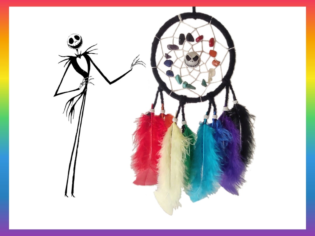 Pride Inspired Rainbow Jack Skellington Car Dreamcatcher - Etsy