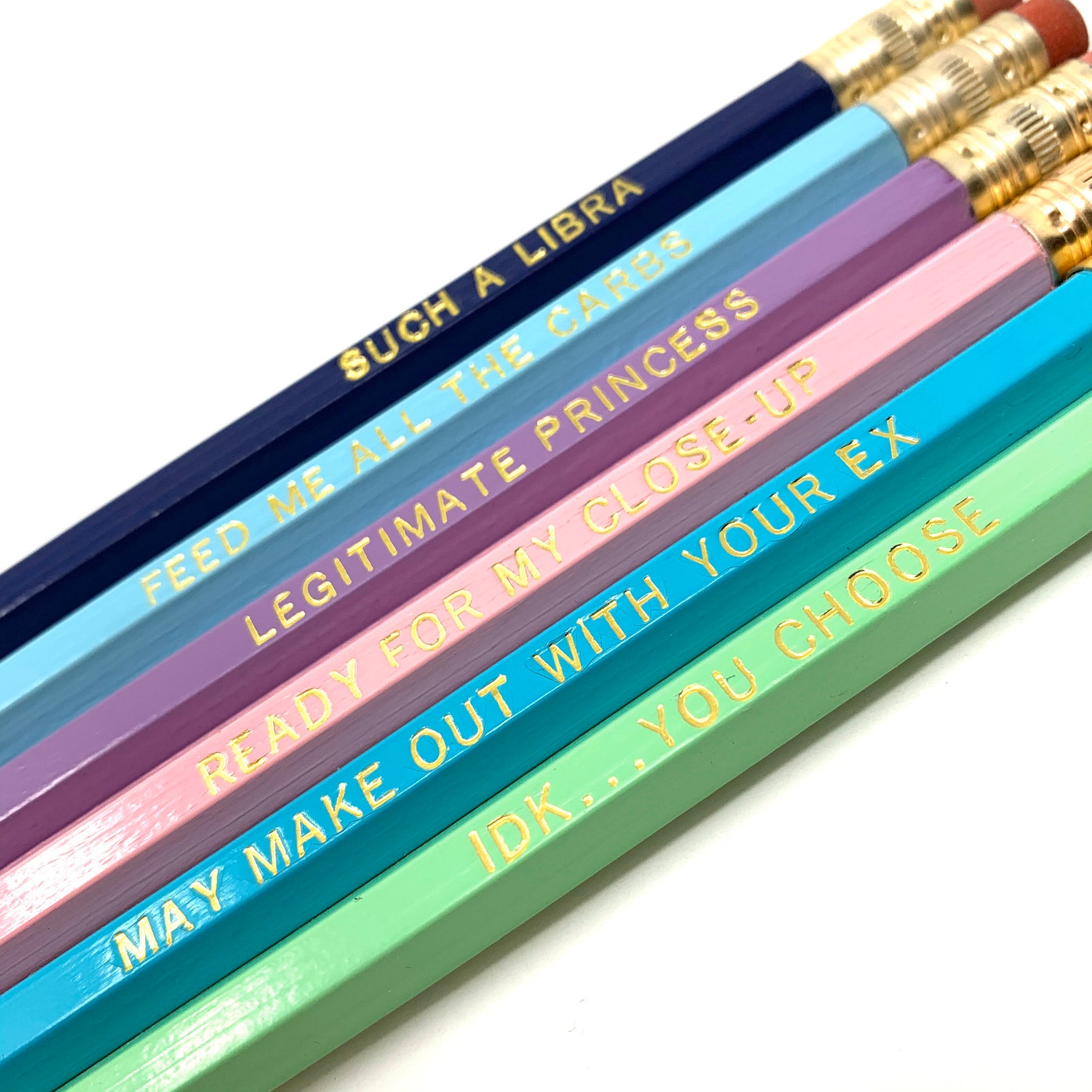 Funny Astrological Libra Pencil Set - Cosmic Babe Collection - Etsy