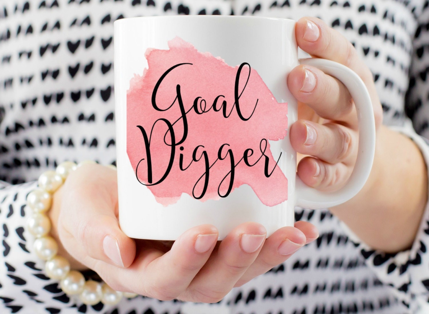 Goal Digger Water Color Mug - Etsy
