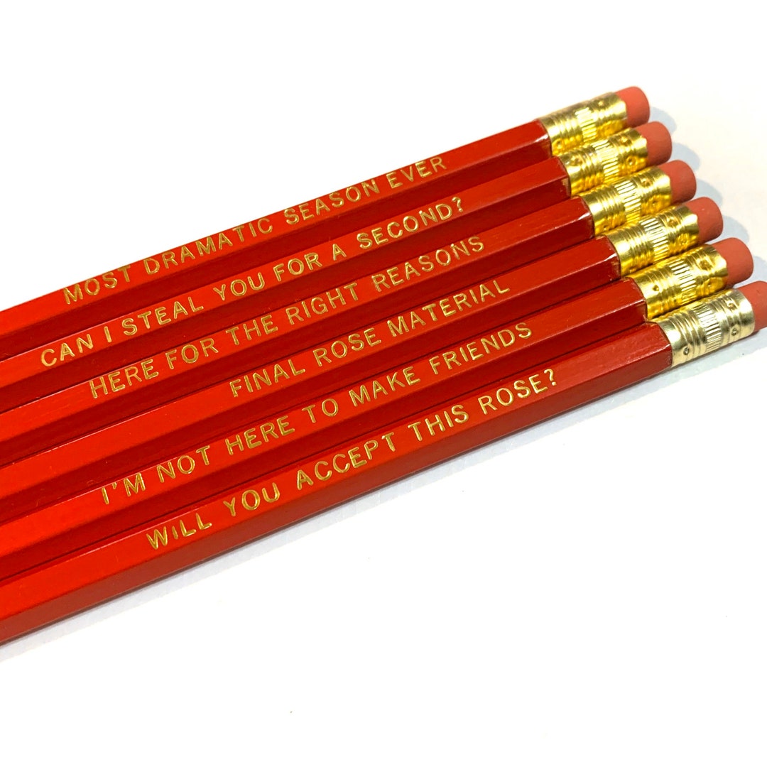 Will You Accept This Rose Pencil Set - Etsy