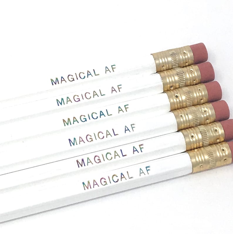 Magical AF Pencil Set - Etsy Australia