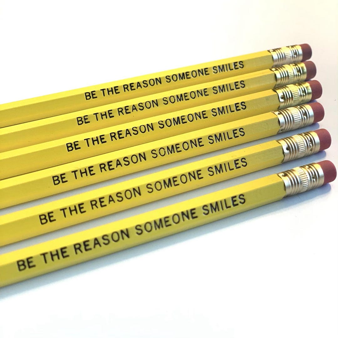 Be the Reason Someone Smiles Pencil Set - Etsy
