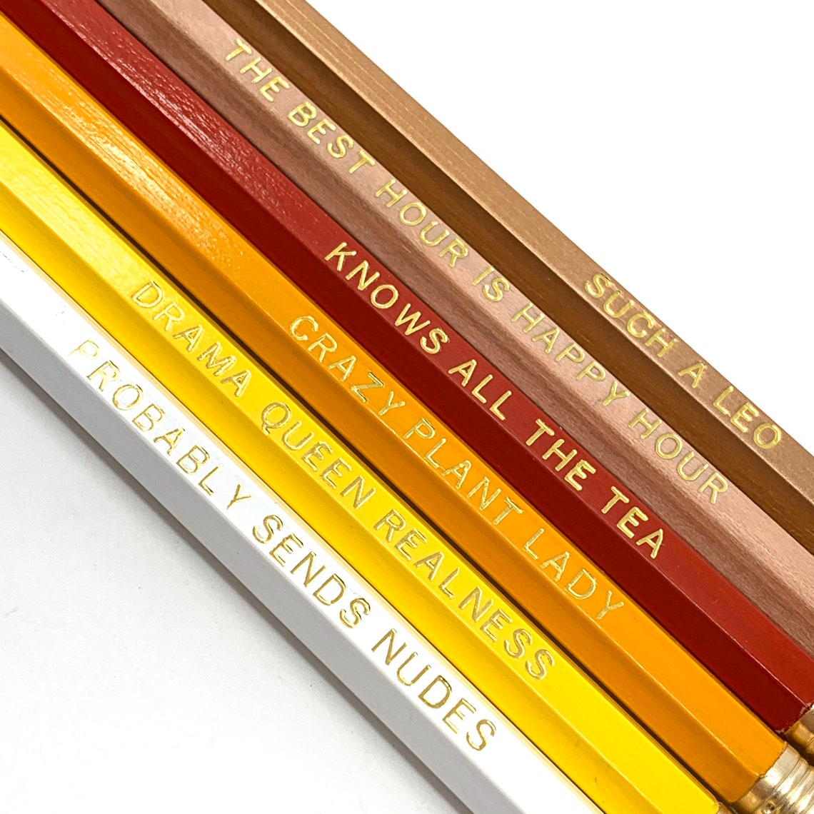 Funny Astrological Leo Pencil Set - Cosmic Babe Collection - Etsy