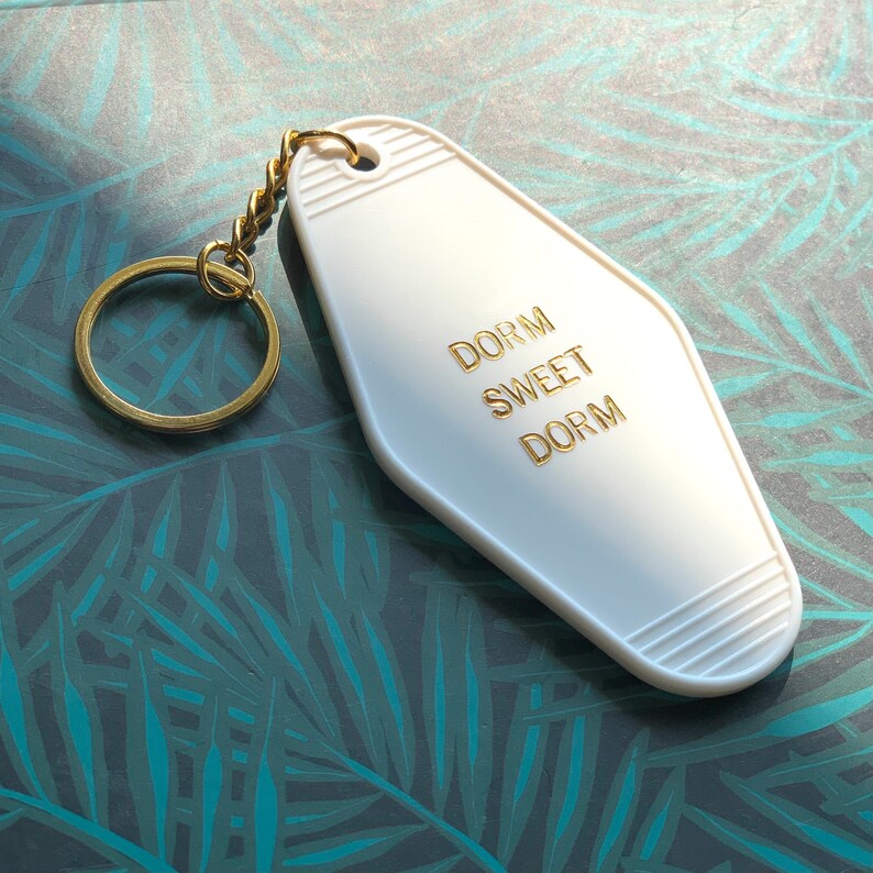 Dorm Sweet Dorm Keychain - Etsy