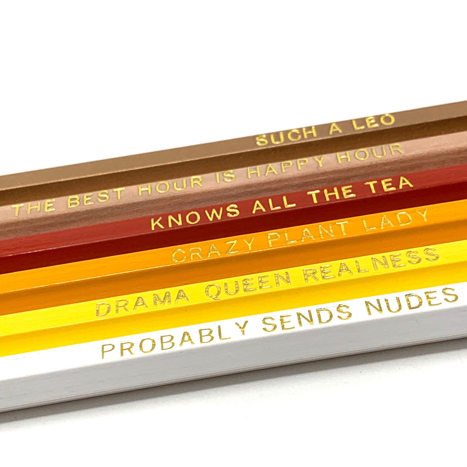 Funny Astrological Leo Pencil Set - Cosmic Babe Collection - Etsy
