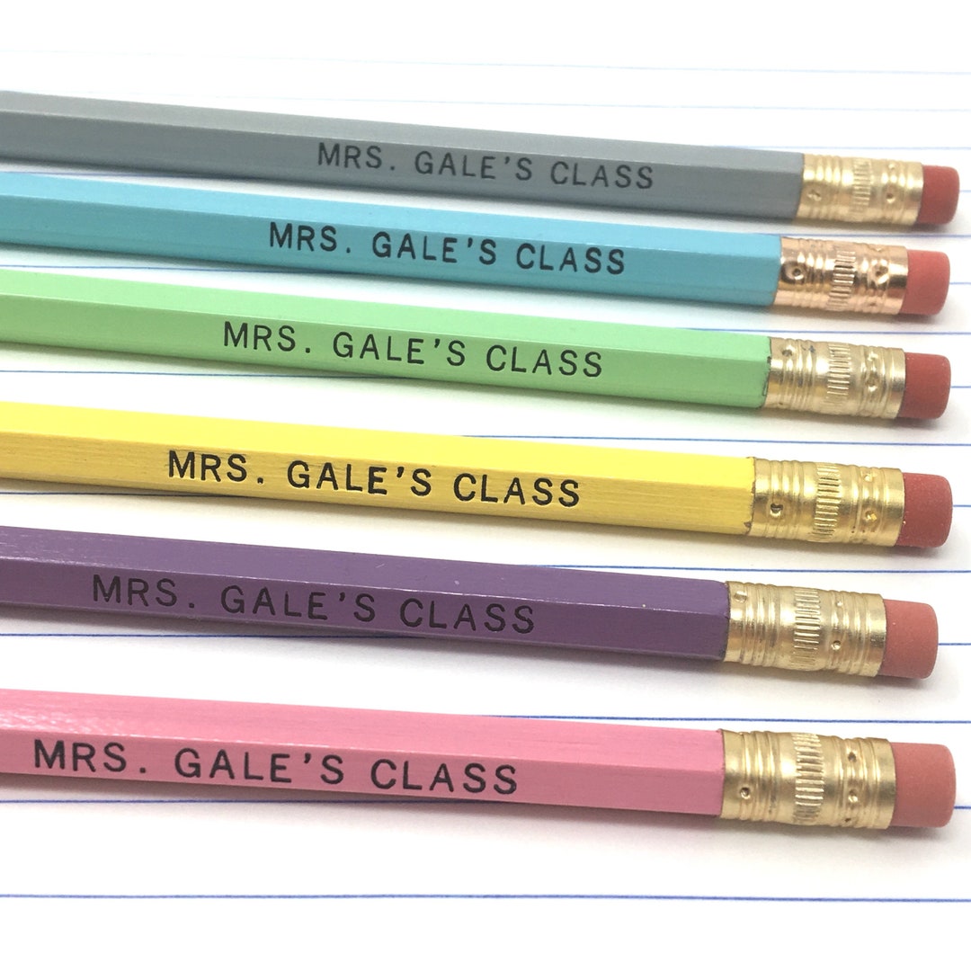 Teachers Class Pencil Set - Etsy