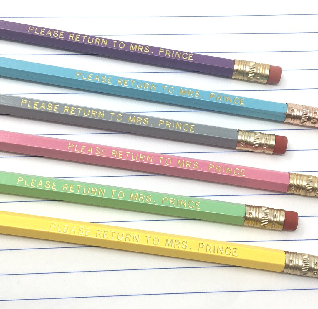 Please Return to Teacher Pencil Set - Etsy