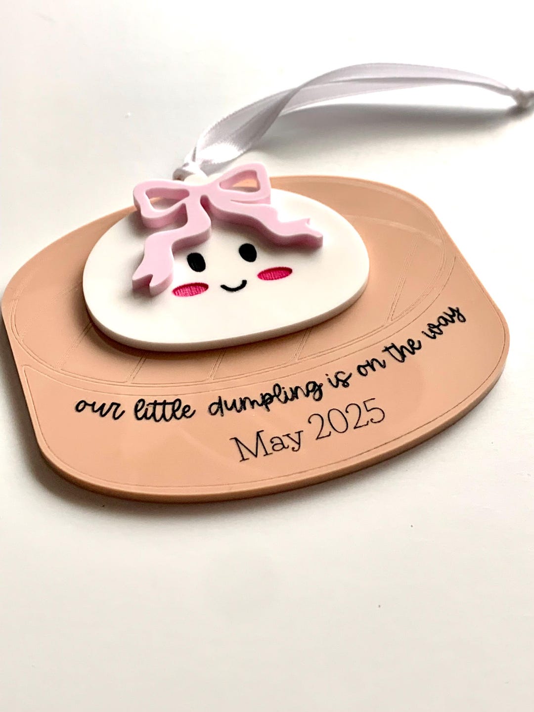 Personalized Our Little Dumpling Ornament Keepsake Announcing Pregnancy ...