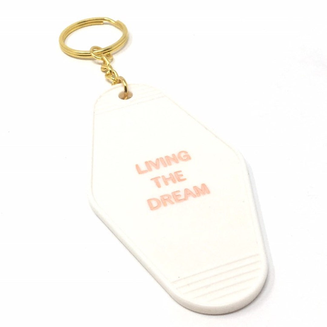 Living the Dream Keychain - Etsy