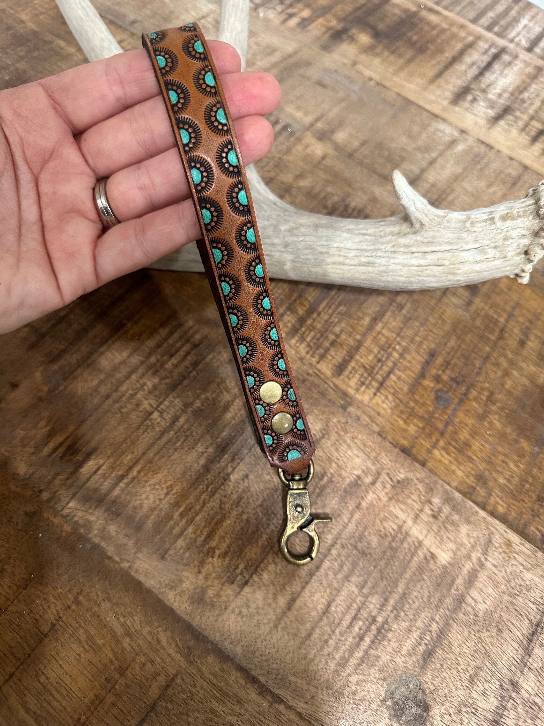 Leather Key Chain - Etsy