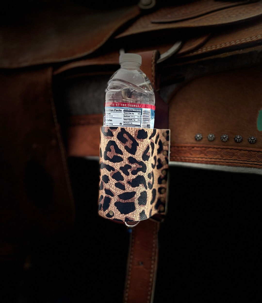 Leopard Saddle Bottle Holder - Etsy