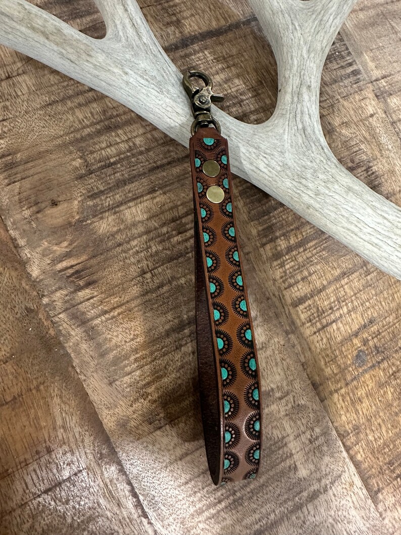 Leather Key Chain - Etsy