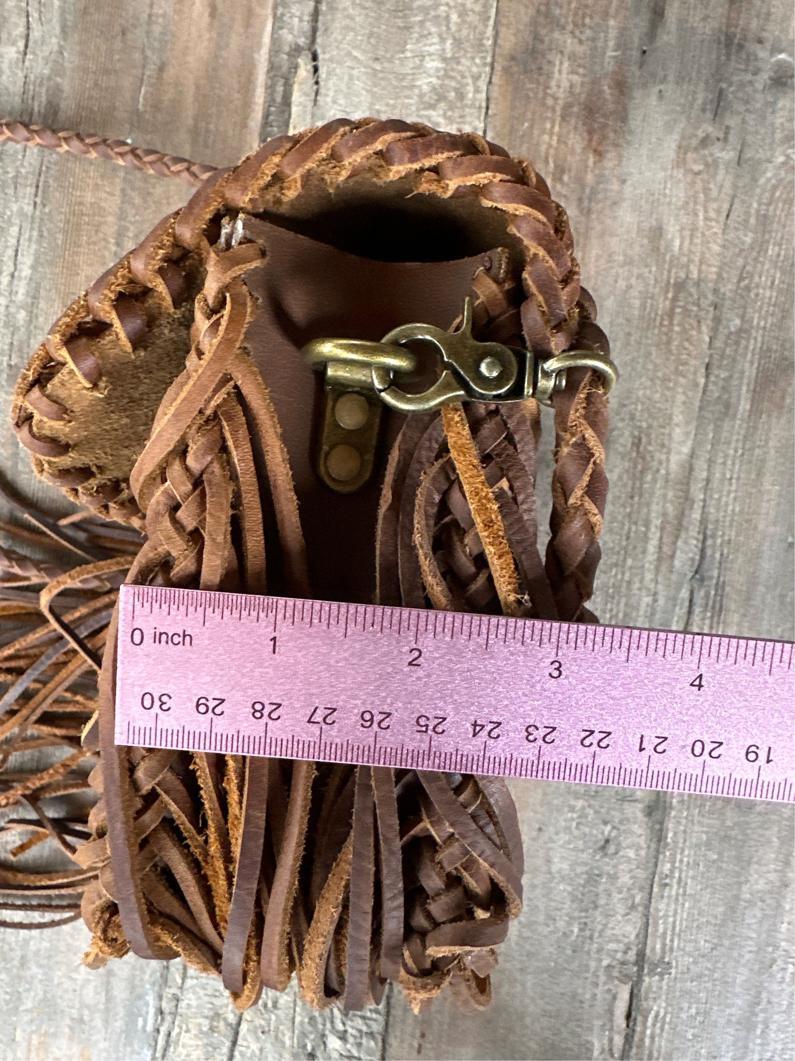 Brown Braided Fringe Bag - Etsy