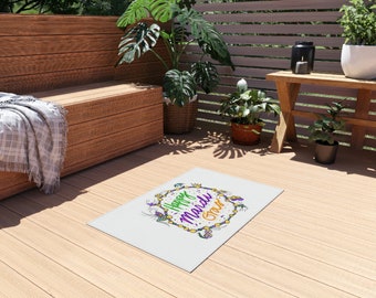 Mardi Gras Outdoor Rug - Etsy